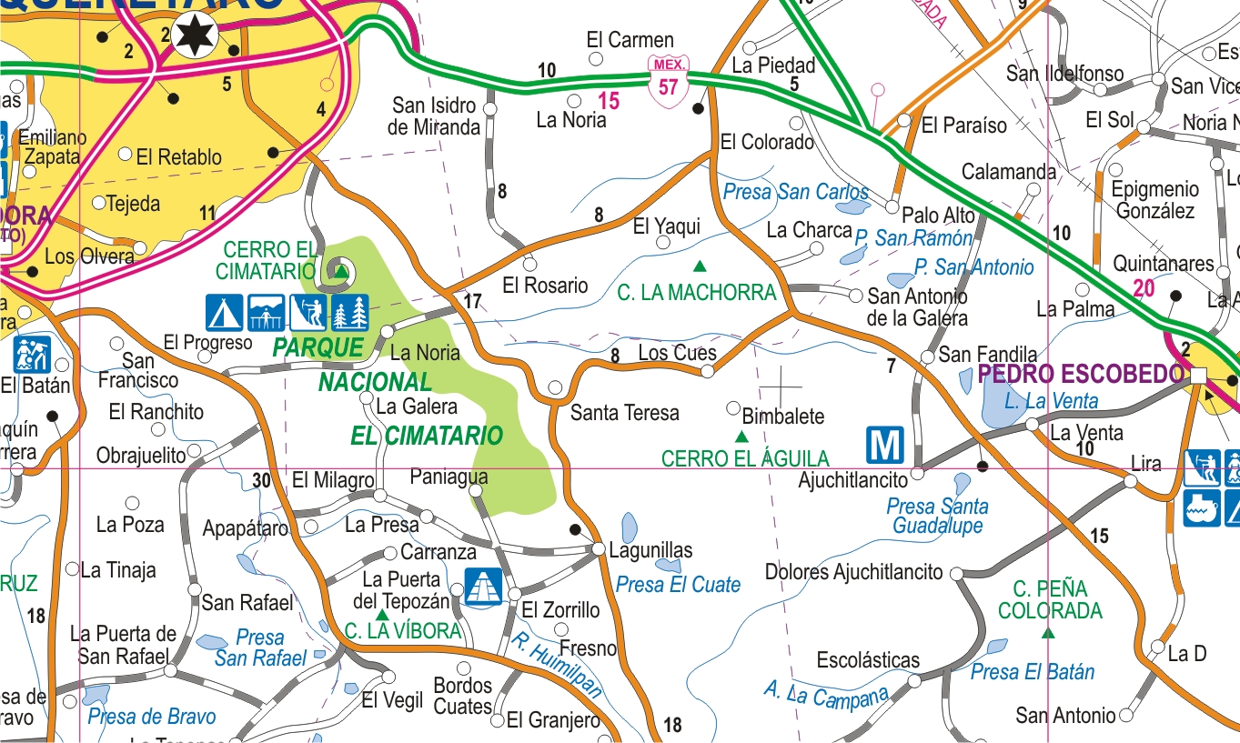 Mapa y Plano de Querétaro – Mapas Independencia
